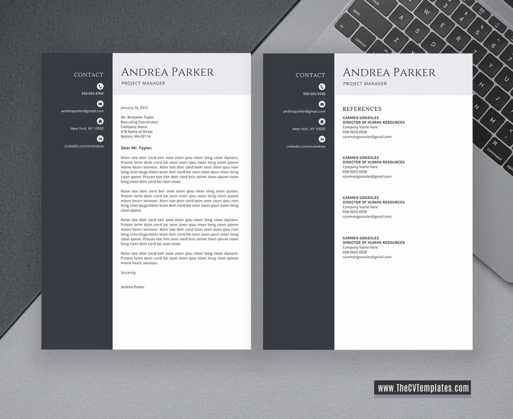 Simple CV Template for MS Word, Professional CV Template, Modern CV ...