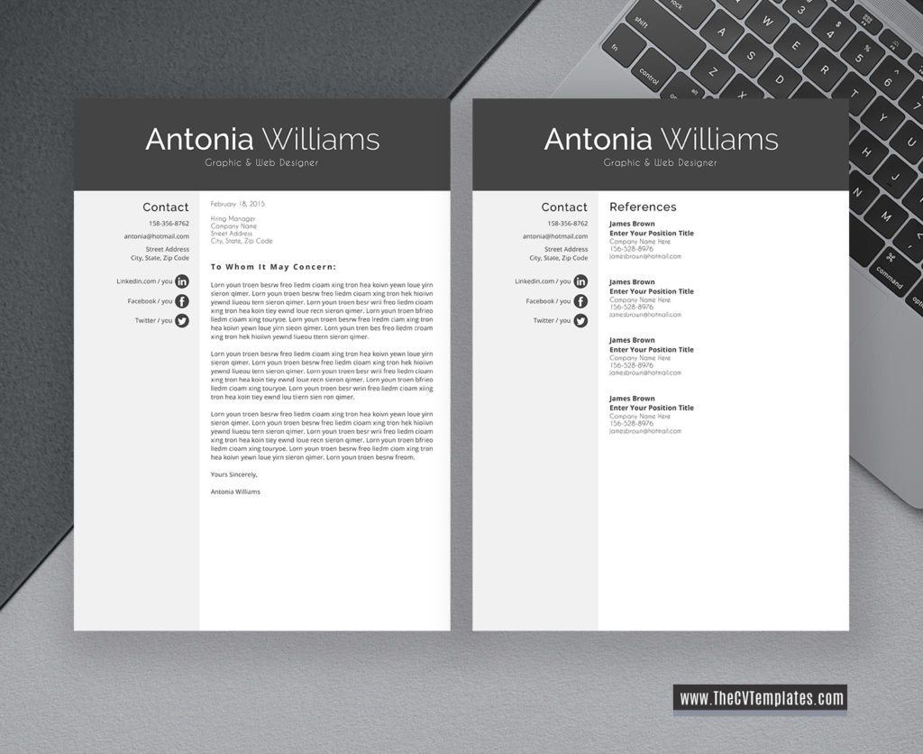 3 IN 1 CV BUNDLE, CV Templates for MS Word, Professional and Modern ...