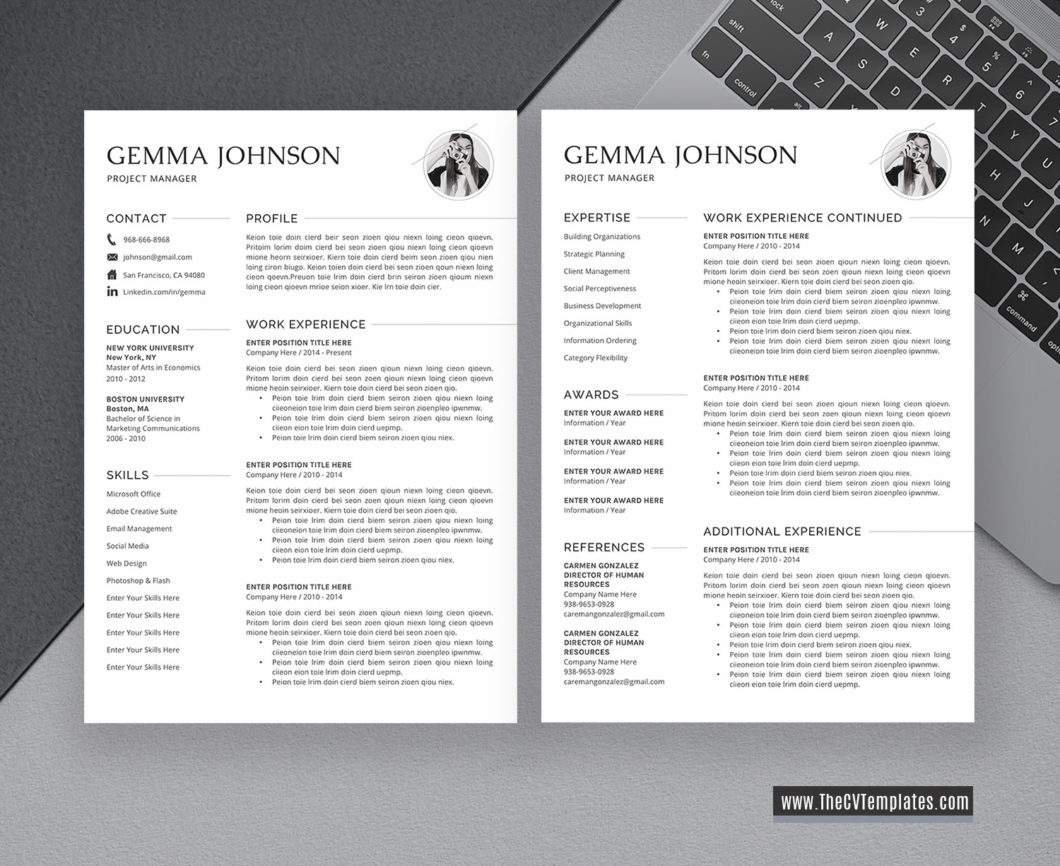 3 IN 1 CV BUNDLE, Professional CV Templates for MS Word, Modern Resume ...