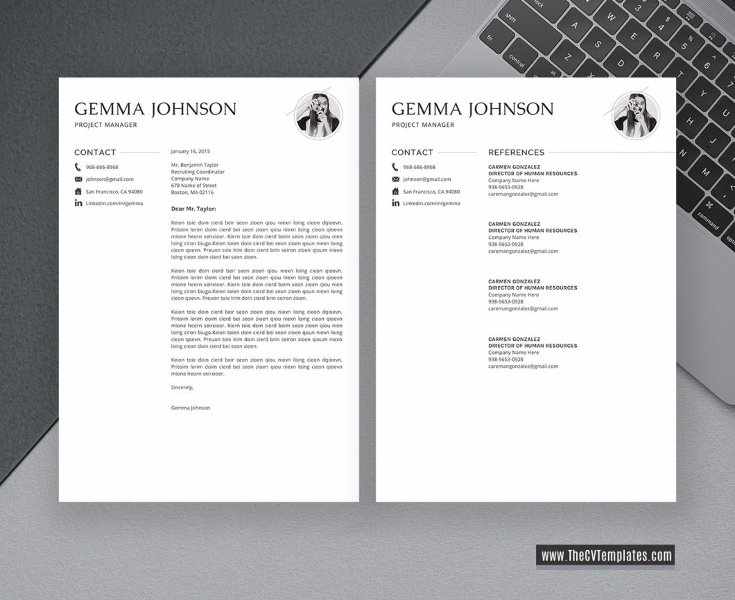 Professional Resume Template for Microsoft Word, Simple Resume Template ...