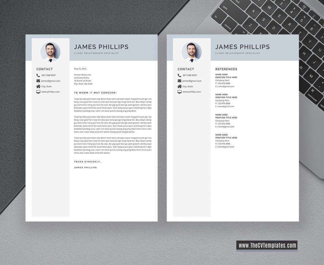 CV Template, Resume Template for Microsoft Word, Simple CV Template ...