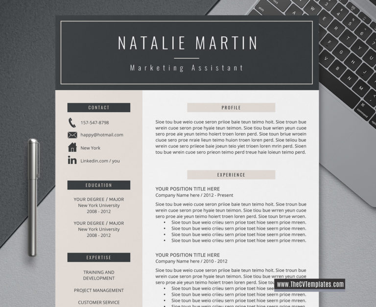 CV Templates without Photo (MS Word) – TheCVTemplates.com
