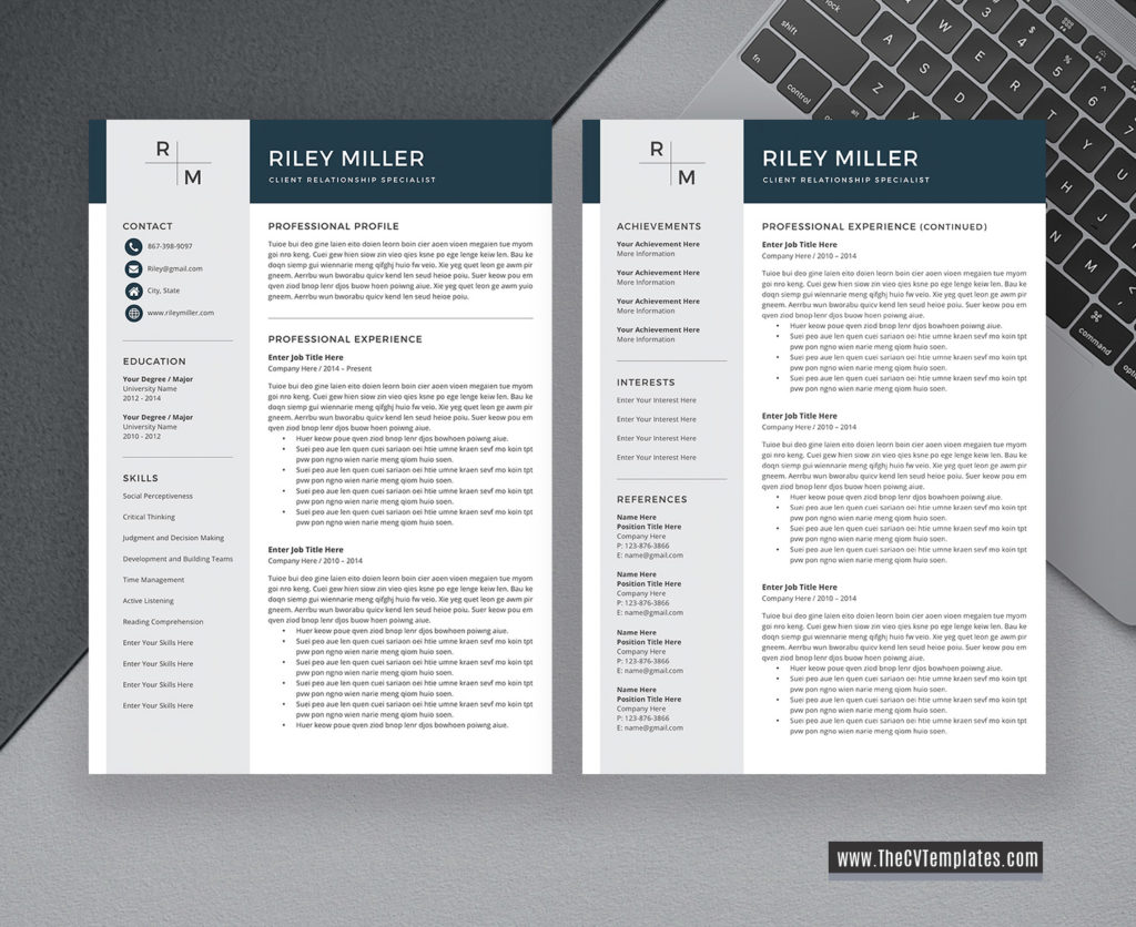 3 IN 1 CV BUNDLE, Professional CV Templates for MS Word, Modern Resume ...