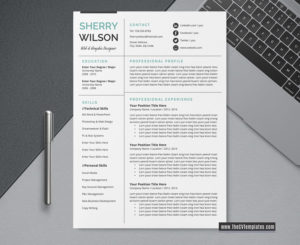 Student CV Template for MS Word, Professional Resume Template, Cover ...