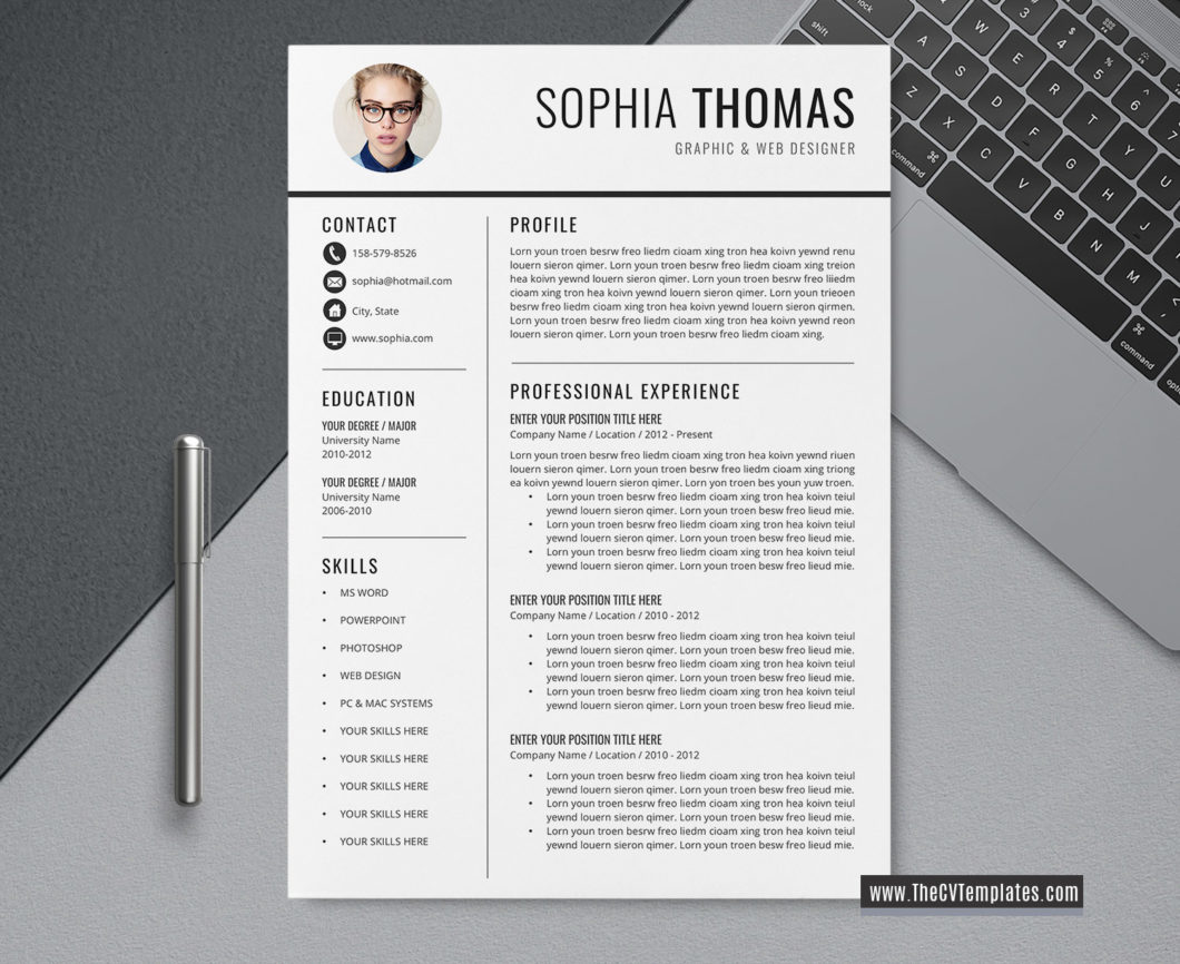 CV Template of the Day: Basic and Simple CV Template, Unlimited ...