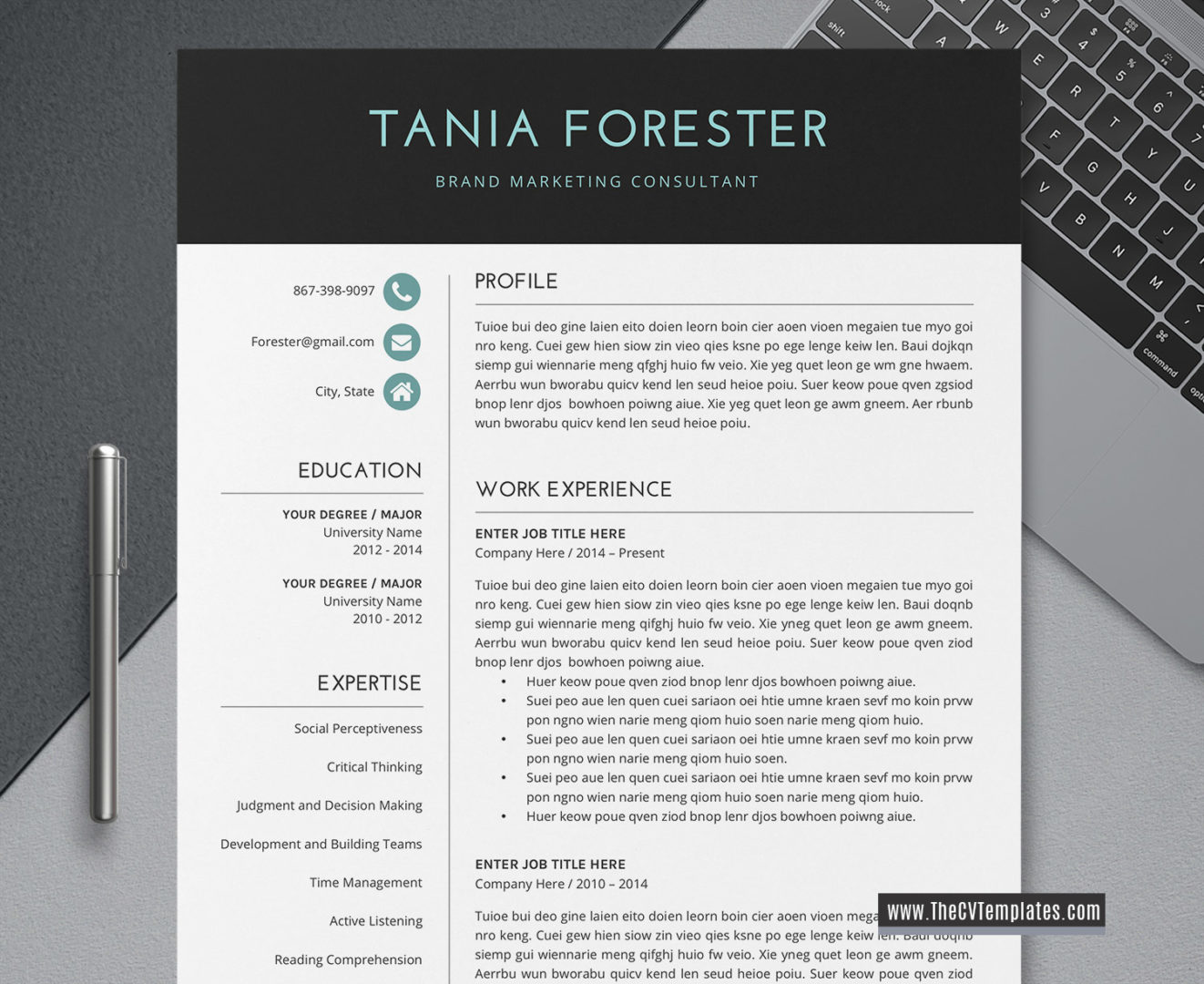 3 IN 1 CV BUNDLE, Professional CV Templates for MS Word, Modern Resume ...