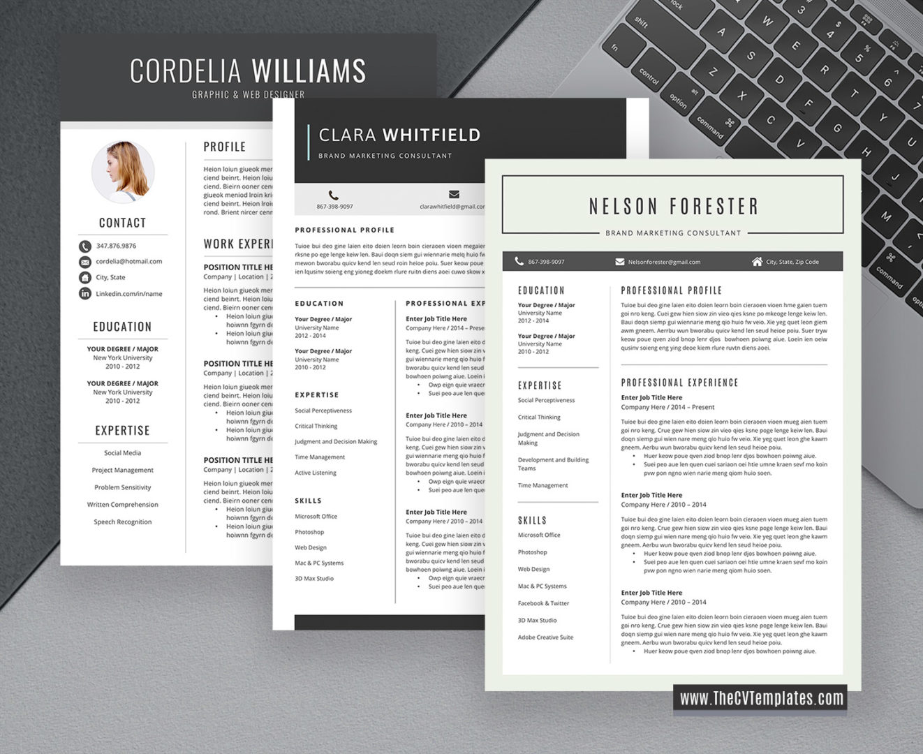 CV Bundle (MS Word) – TheCVTemplates.com