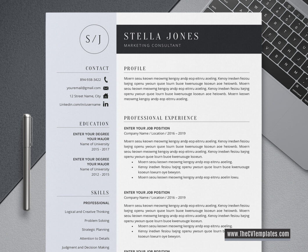 Make a Great First Impression with Our Eye-Catching Resume Template ...